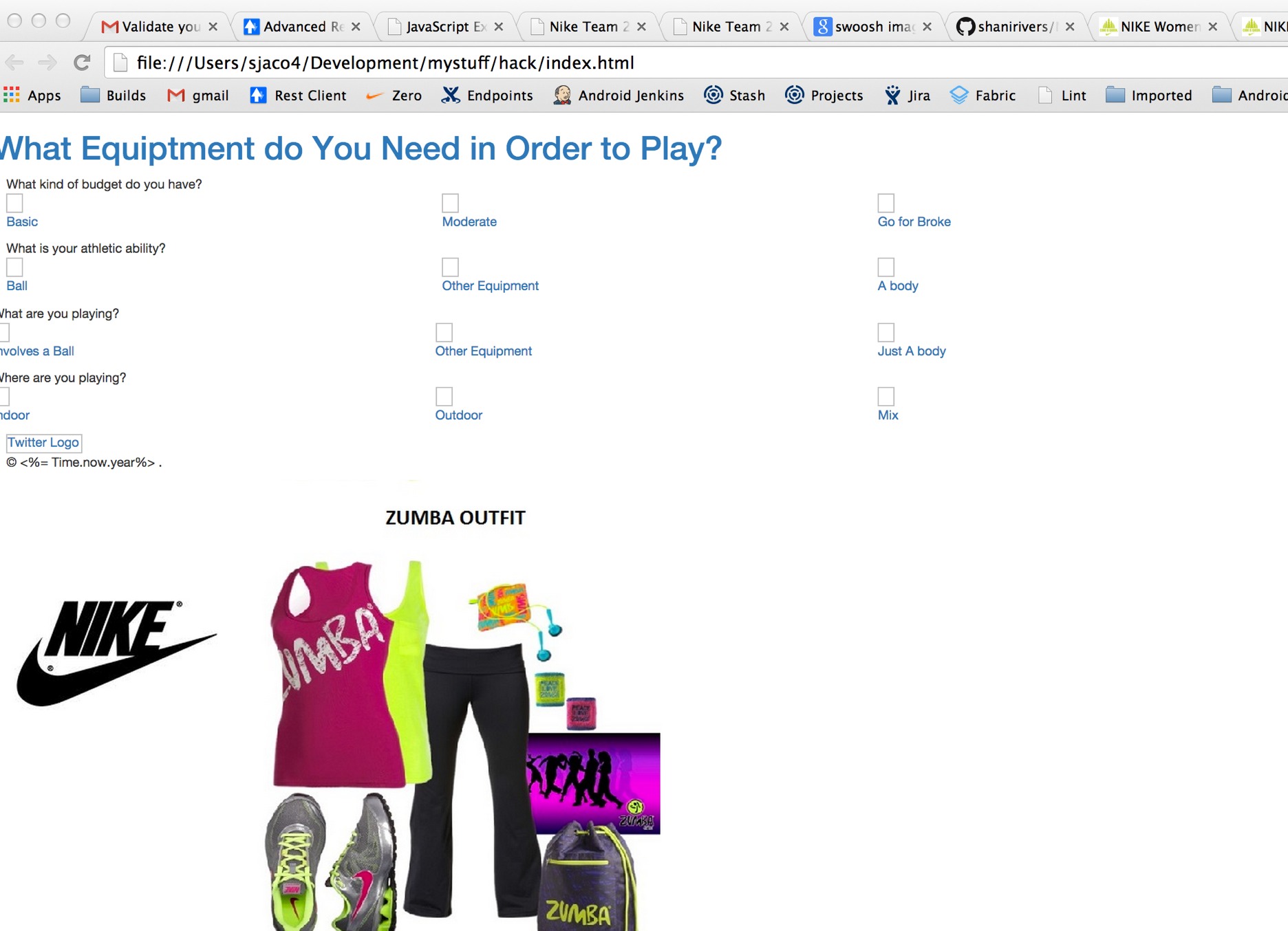 Hack Your Sports Outfit | Devpost