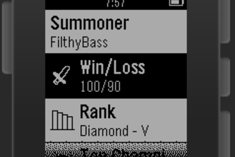 LoL Stats on Pebble | Devpost