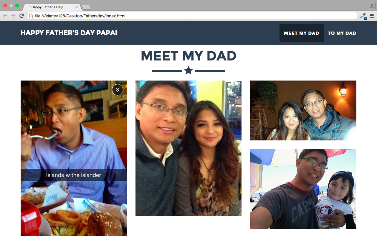 Happy Father's Day | Devpost