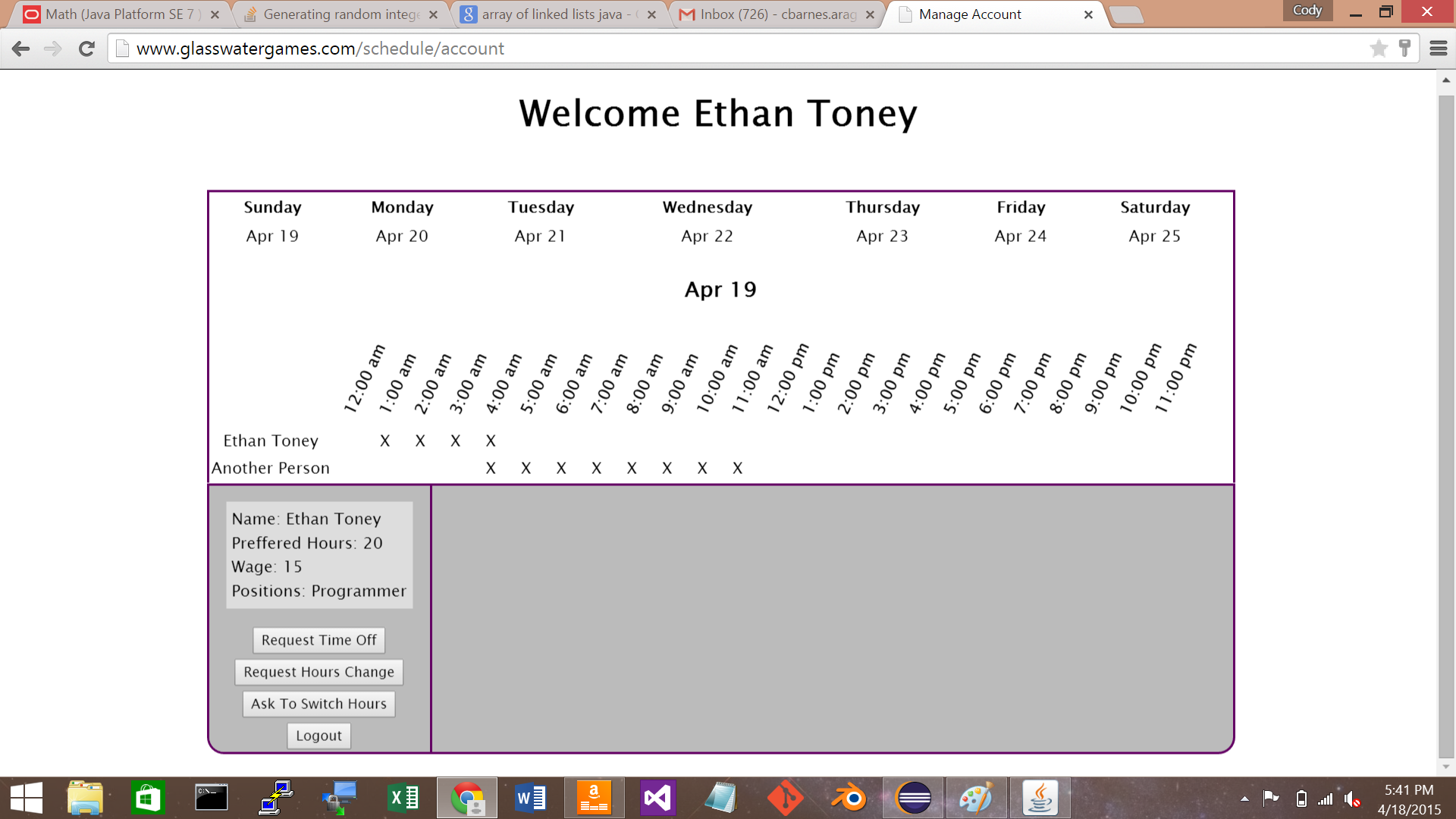 SchedulingSystem | Devpost