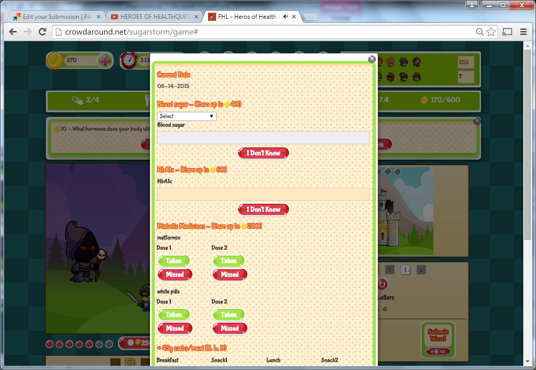 Heroes of Healthquest: Sugar Storm | Devpost