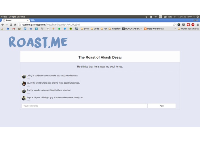 Roast.me | Devpost