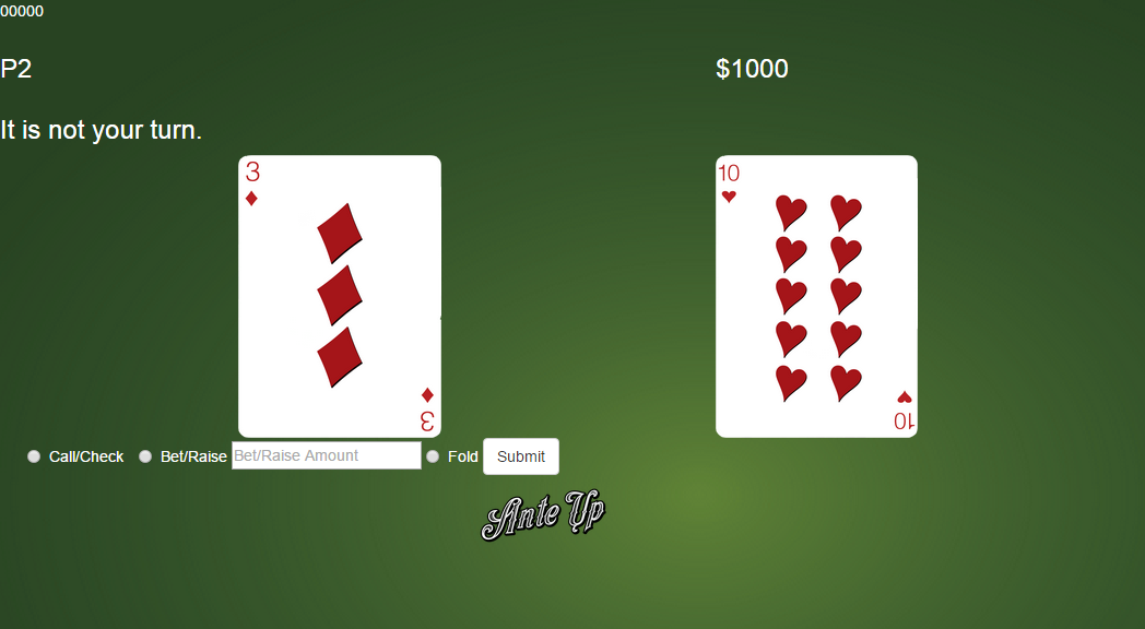Ante Up Poker | Devpost