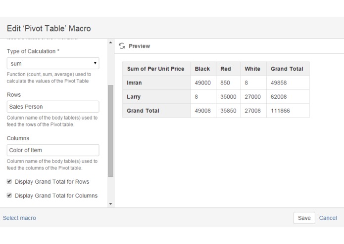 Pivot Table for Confluence | Devpost