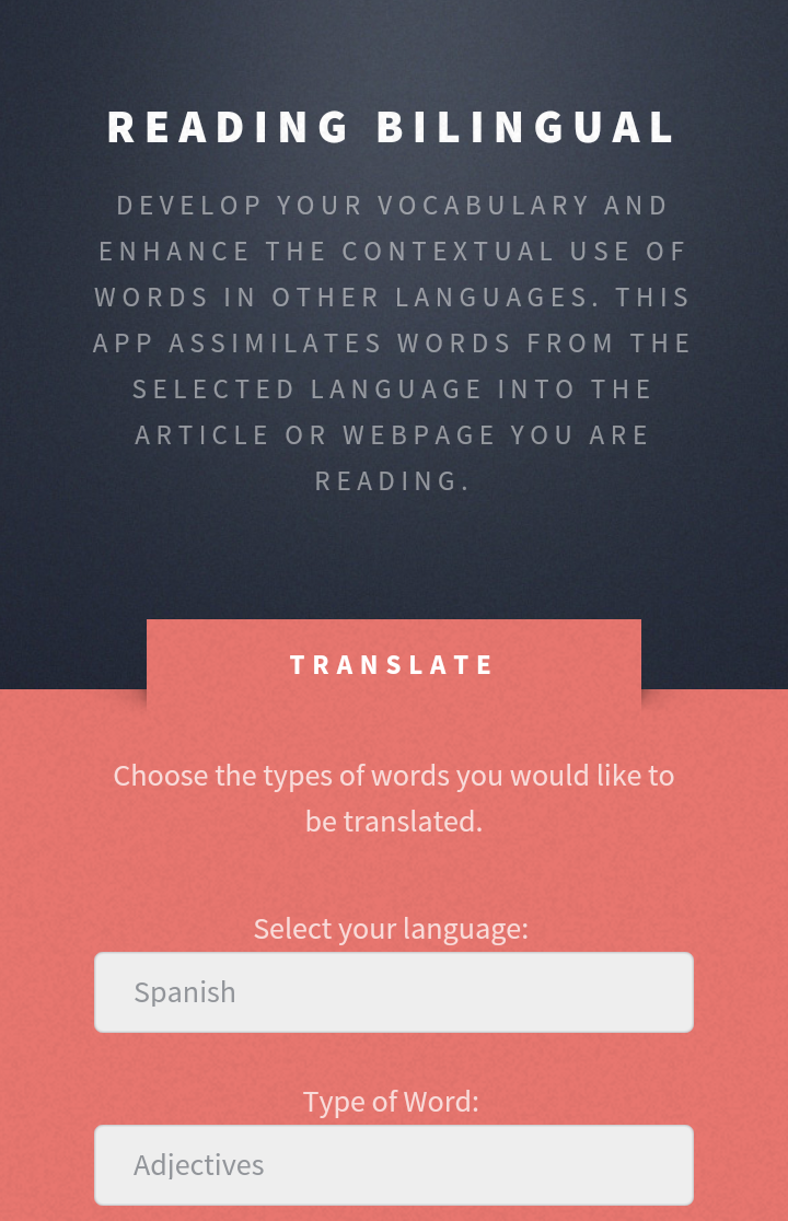 Reading Bilingual | Devpost