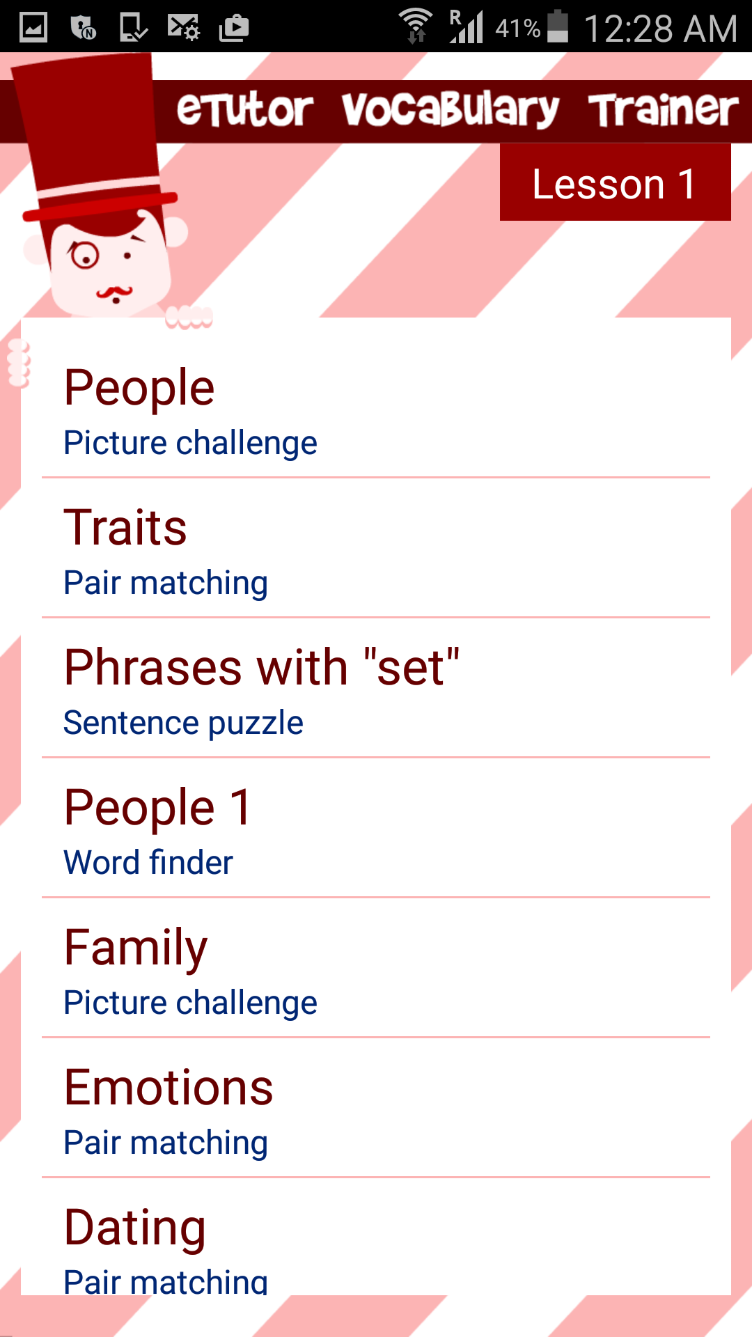 eTutor - English Vocabulary Trainer | Devpost