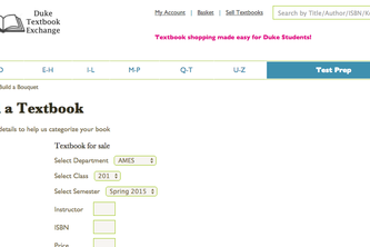 Duke Textbook Exchange | Devpost