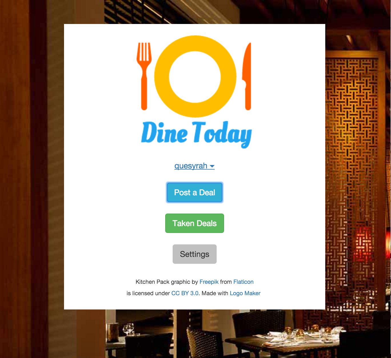 Dine Today | Devpost