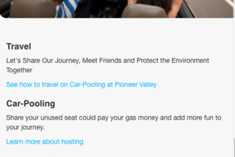 Car-pooling in the Pioneer Valley | Devpost