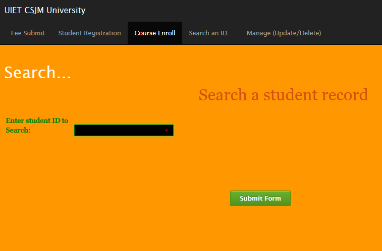 Database Frontend Backend Mysql Project Devpost