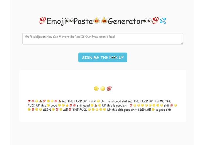Emoji Pasta Generator | Devpost