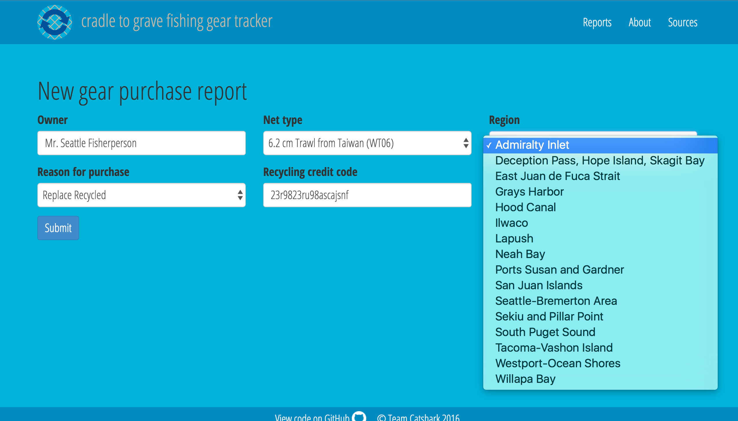 cradle to grave fishing gear tracker | Devpost