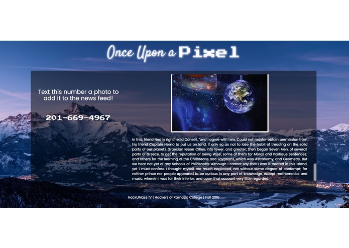 Once Upon a Pixel | Devpost