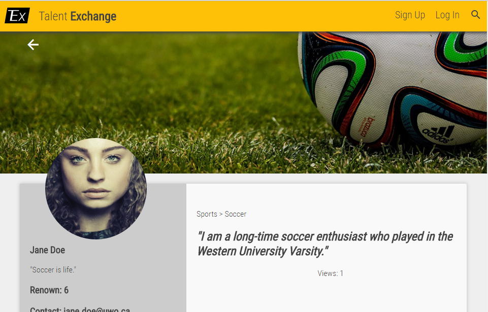 Talent Exchange | Devpost