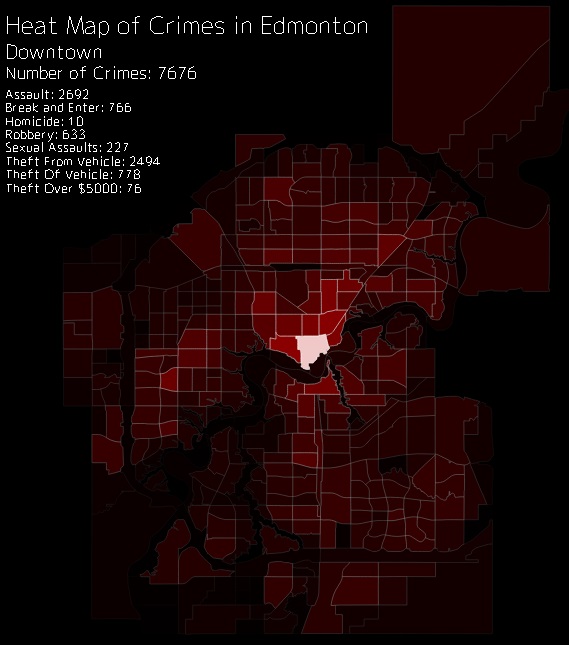YEG Crime Heat Map | Devpost