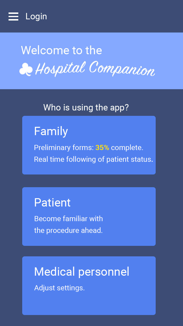 Hospital Companion - UX Design | Devpost