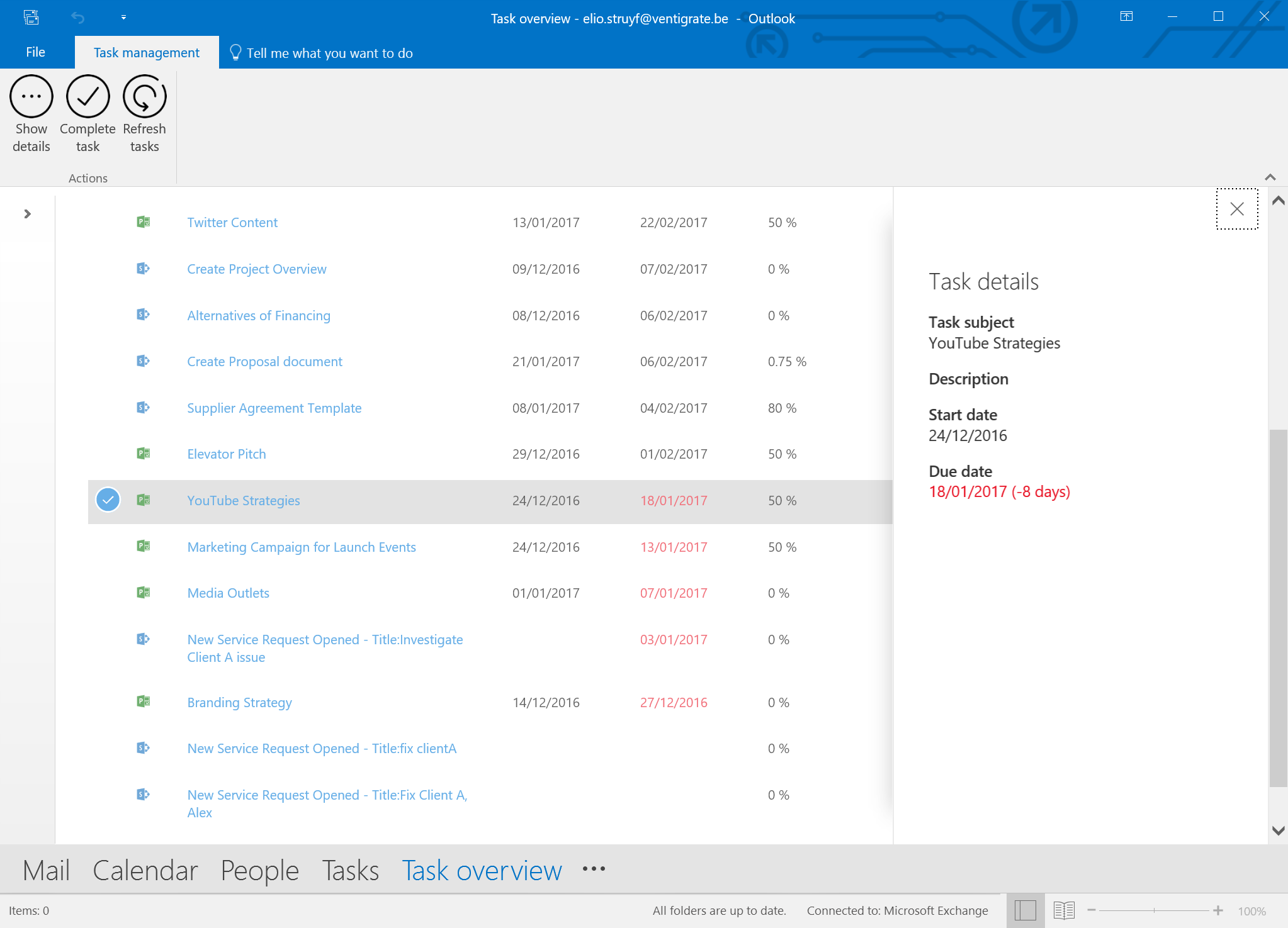 Outlook Task Manager Devpost