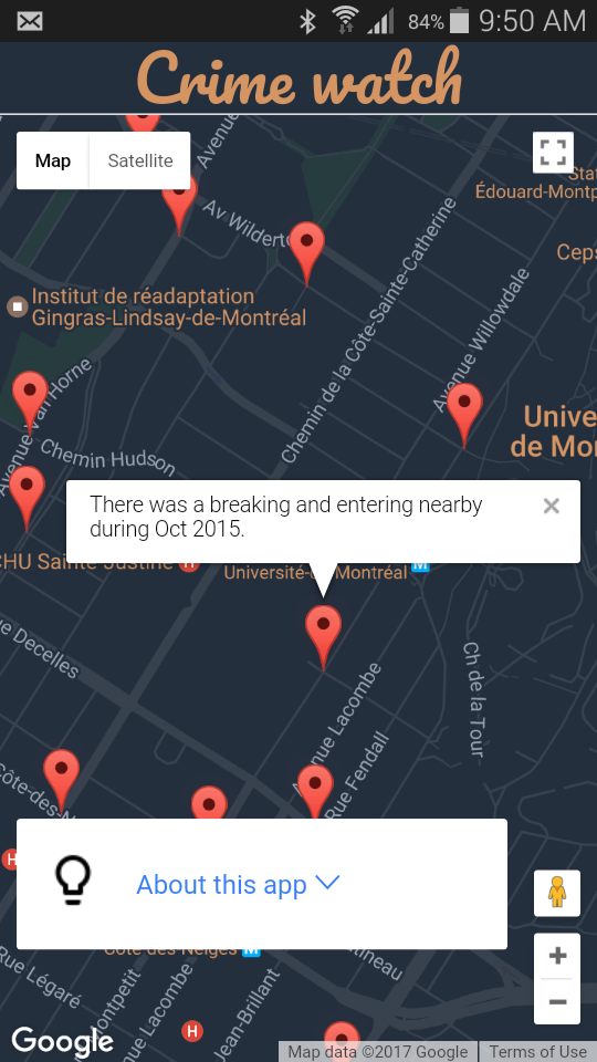 Crime Watch | Devpost