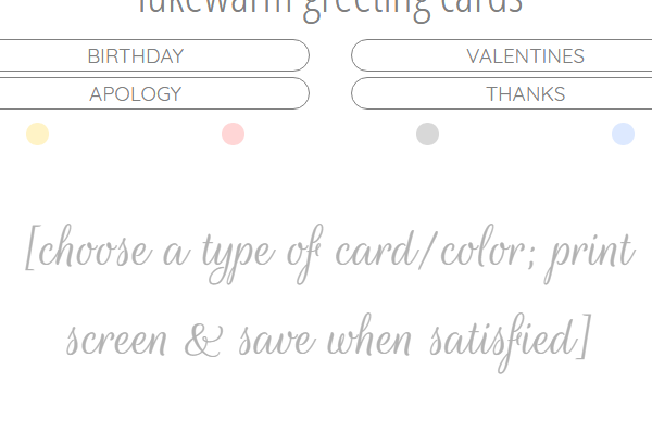 Lukewarm Greeting Cards | Devpost