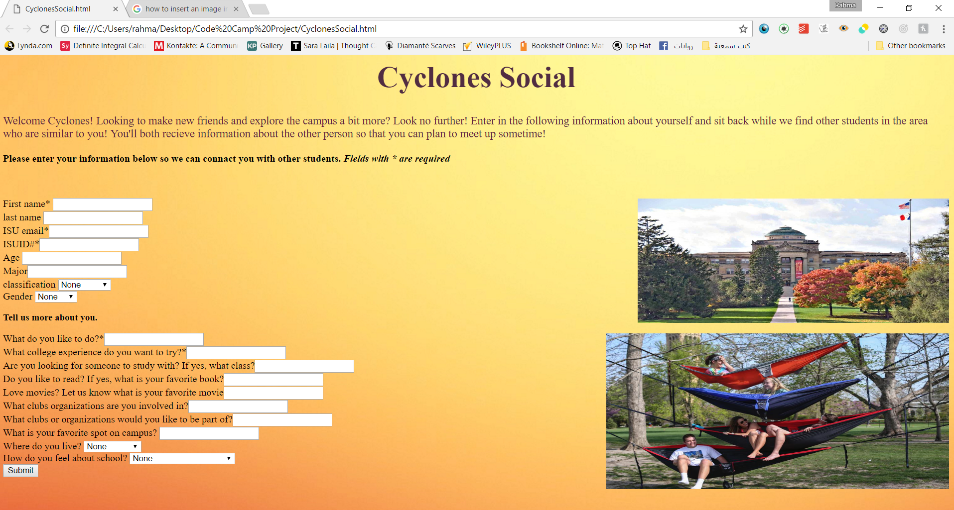 Cyclones Social | Devpost