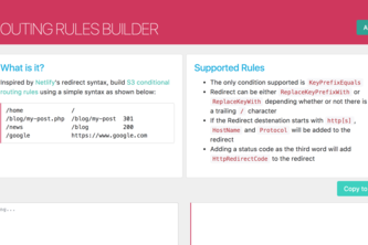 S3-Routing-Rules-Builder | Devpost