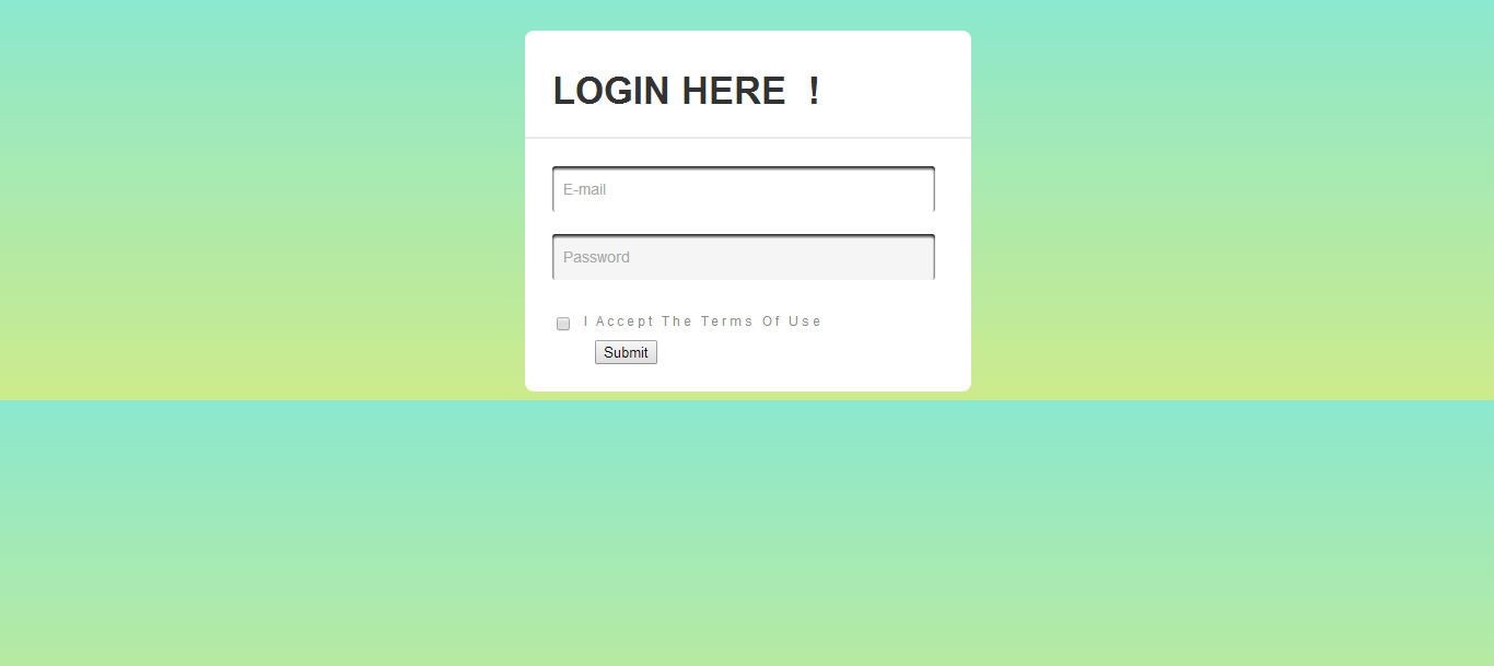 Complete Login Form | Devpost
