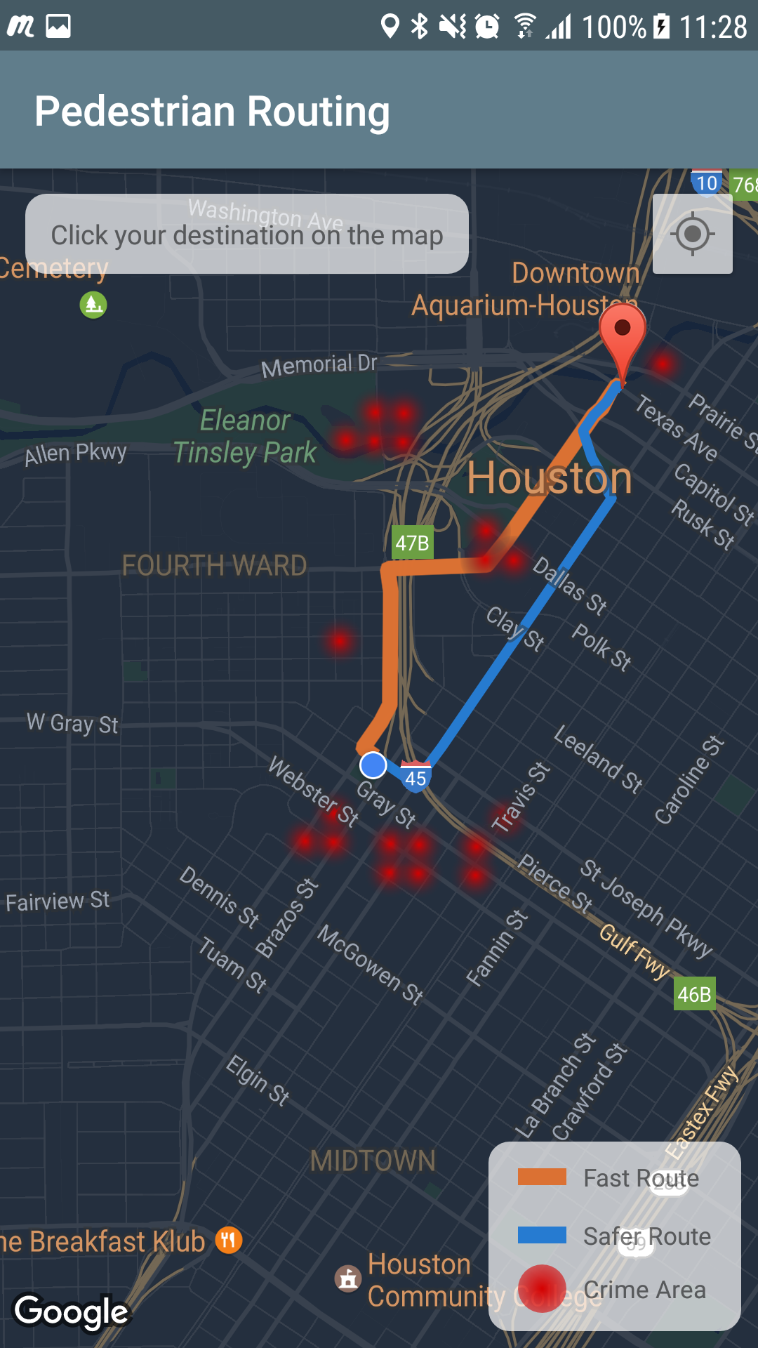 Safest Route Houston | Devpost