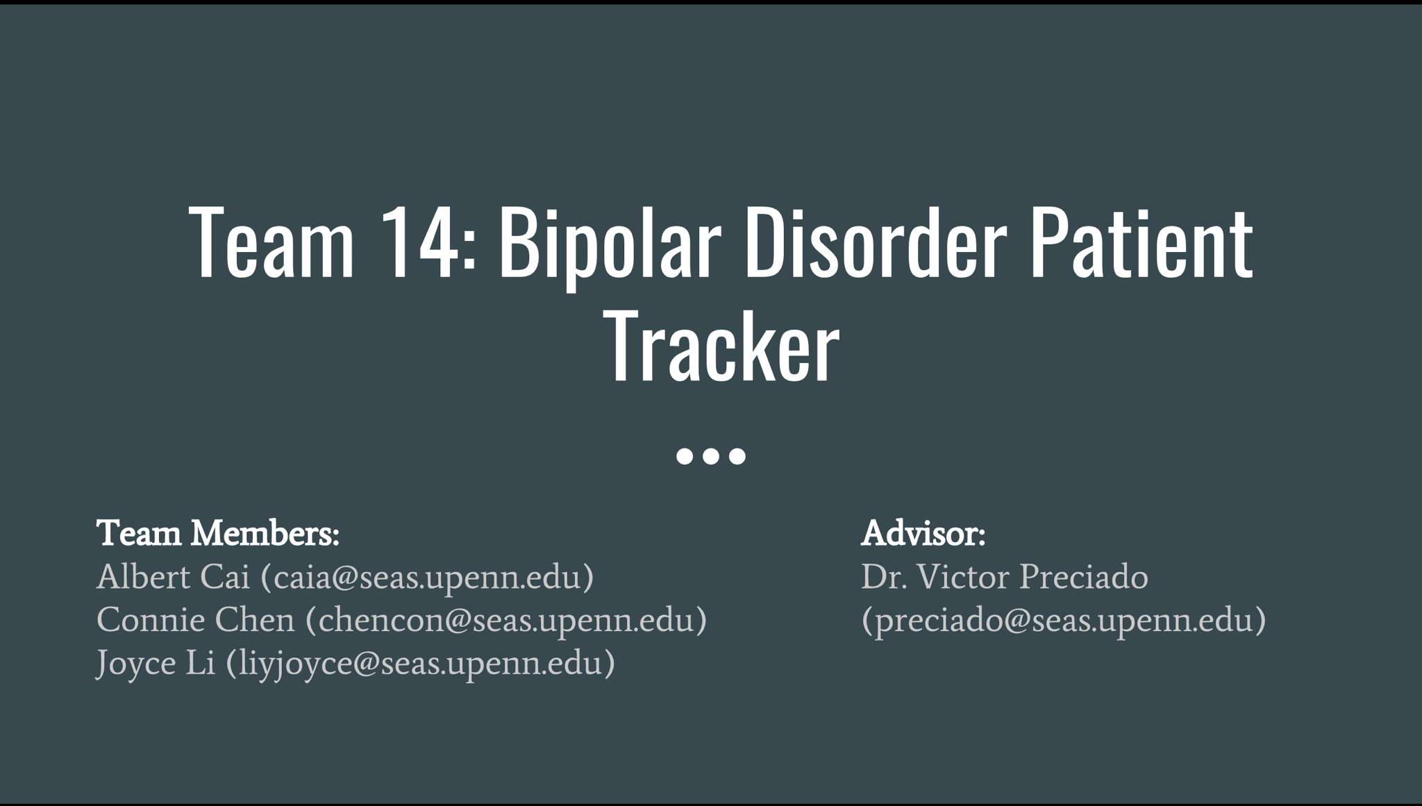 Bipolar Disorder Patient Tracker | Devpost