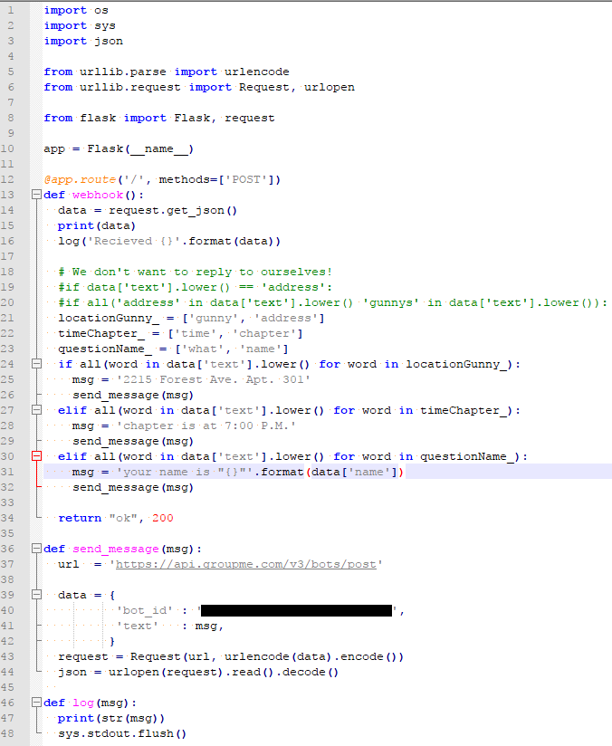 VolHacks GroupMe Bot | Devpost