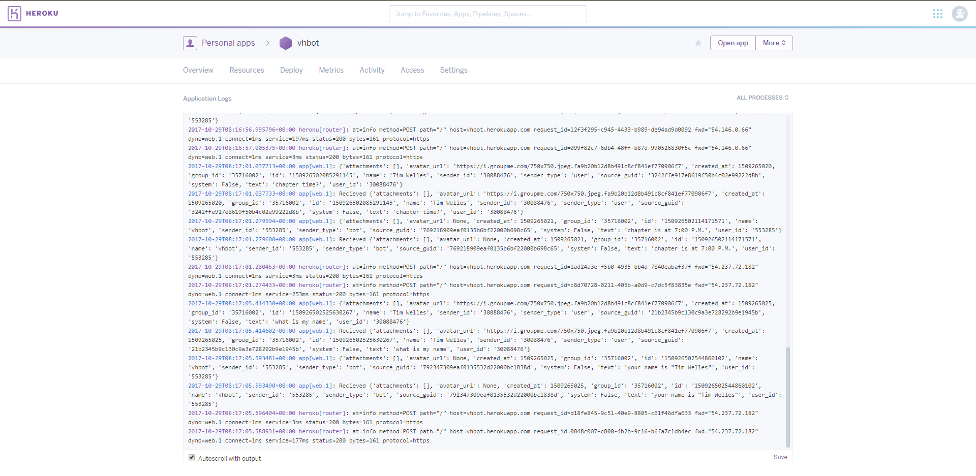 VolHacks GroupMe Bot | Devpost