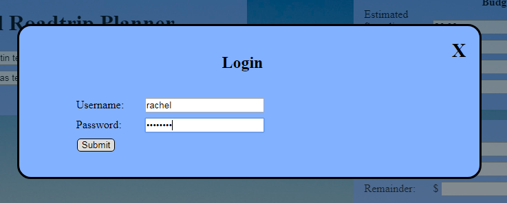 Financial Road Trip Planner | Devpost