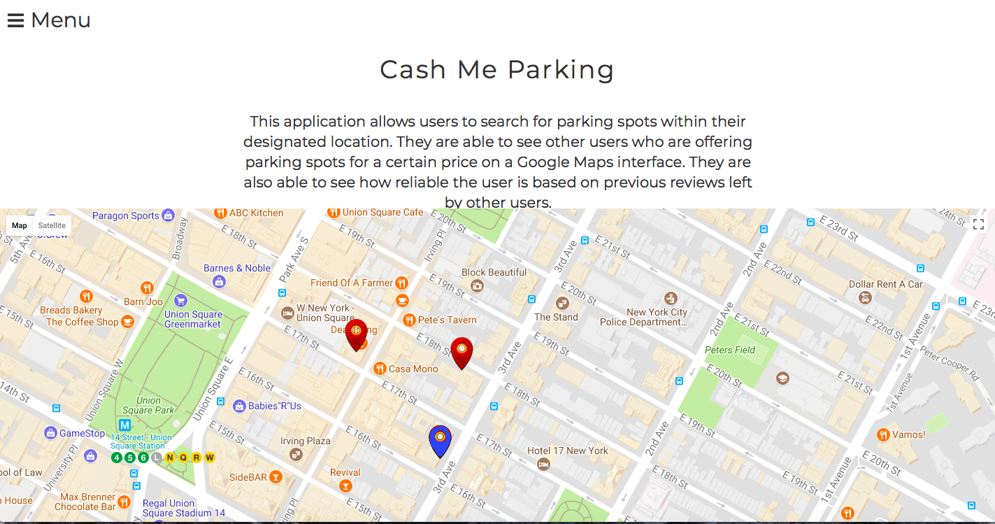Cash Me Parking | Devpost
