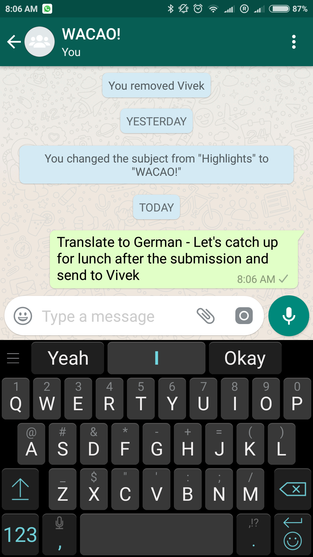 WACAO! - The Whatsapp Chat Assistant | Devpost