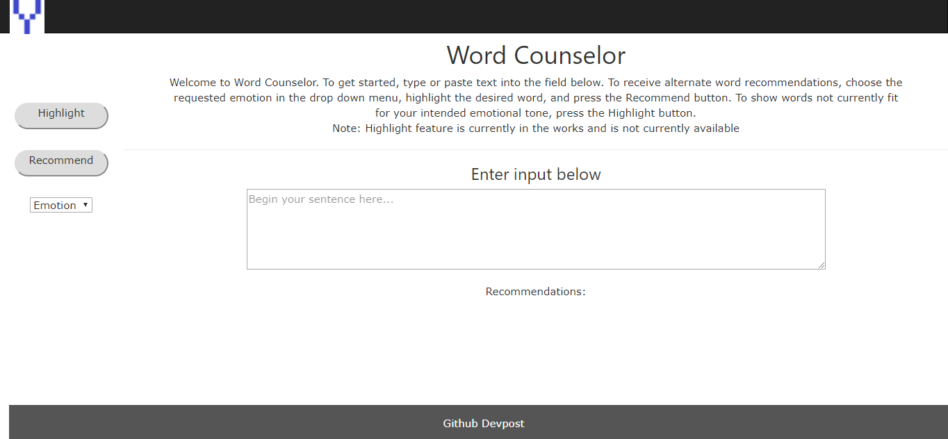 Word Counselor | Devpost
