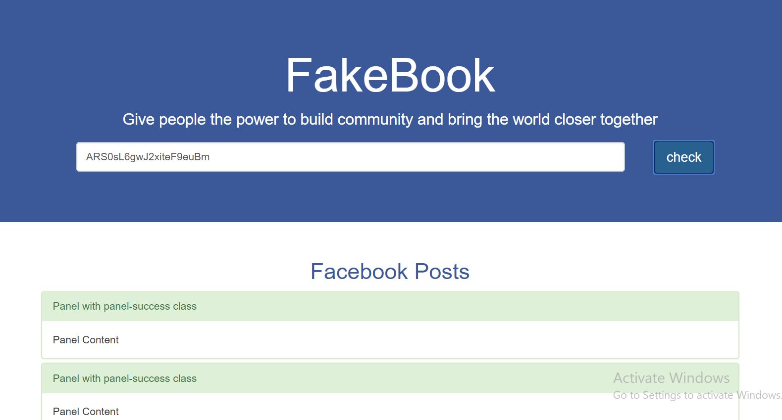 Fakebook | Devpost