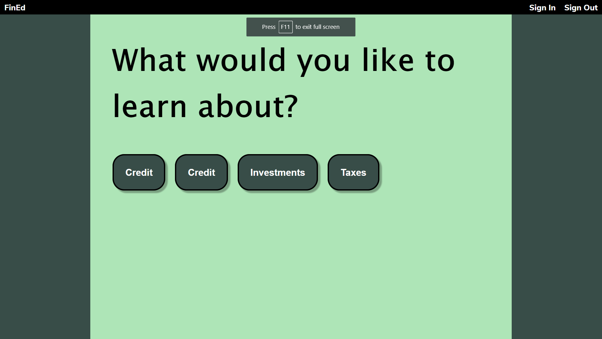 Financial Literacy | Devpost
