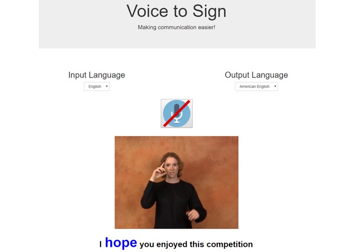Speech to Sign Language Live Converter | Devpost