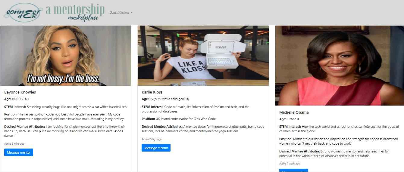 ConnectHer | Devpost