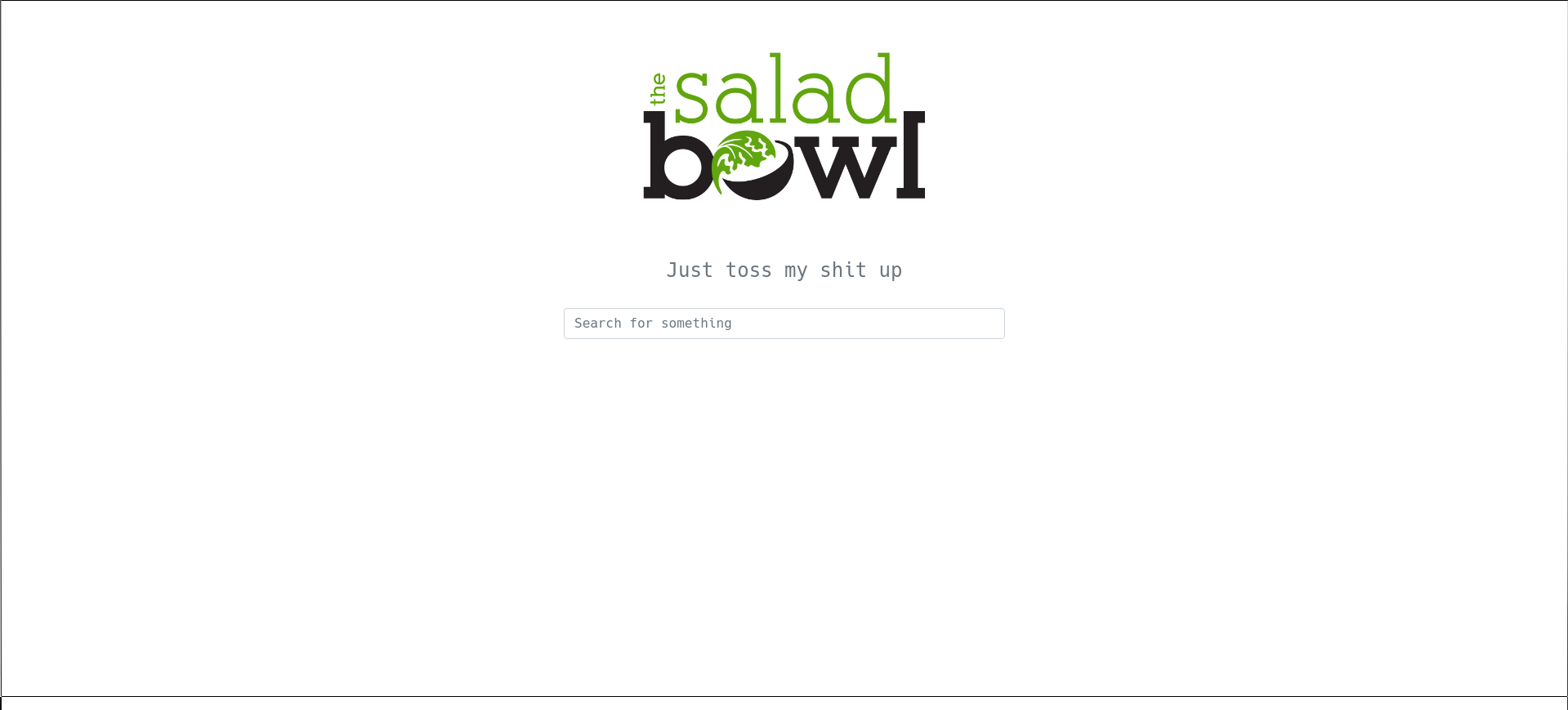 The Salad Bowl | Devpost