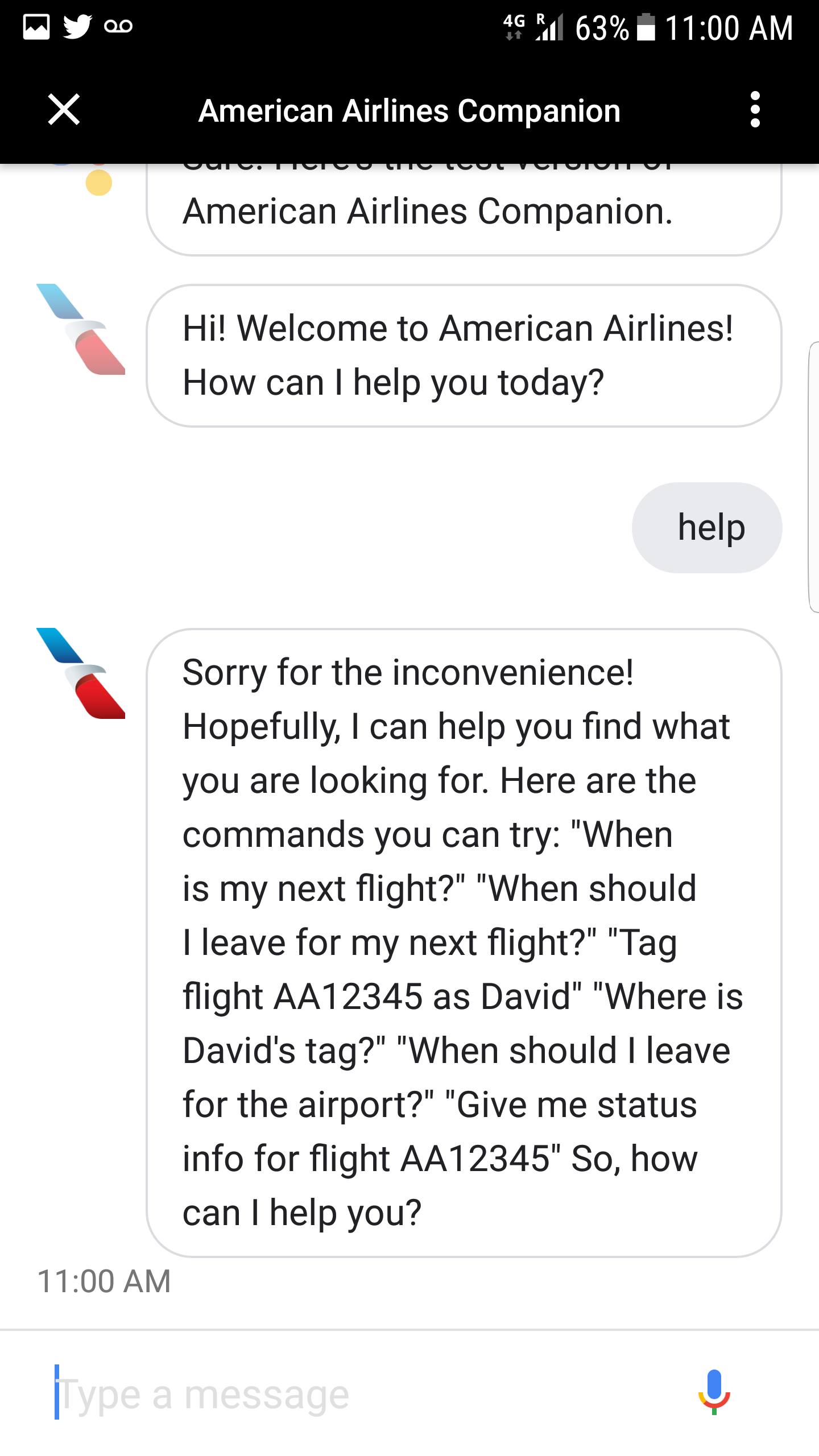 American Airlines Companion | Devpost