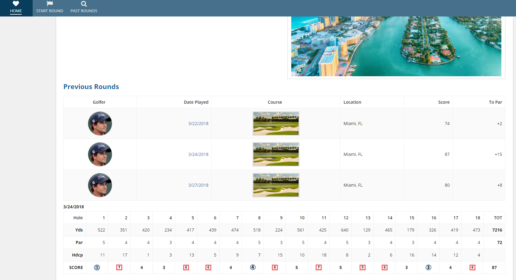 Golf Score Tracker | Devpost