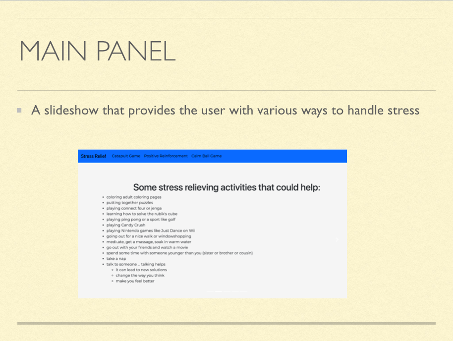 The Stress-Less Zone | Devpost