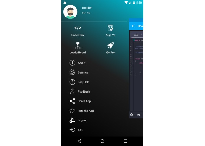 Dcoder Mobile Coding Platform Devpost 1177