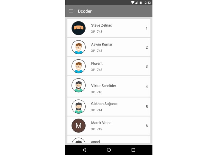 Dcoder Mobile Coding Platform Devpost 8058