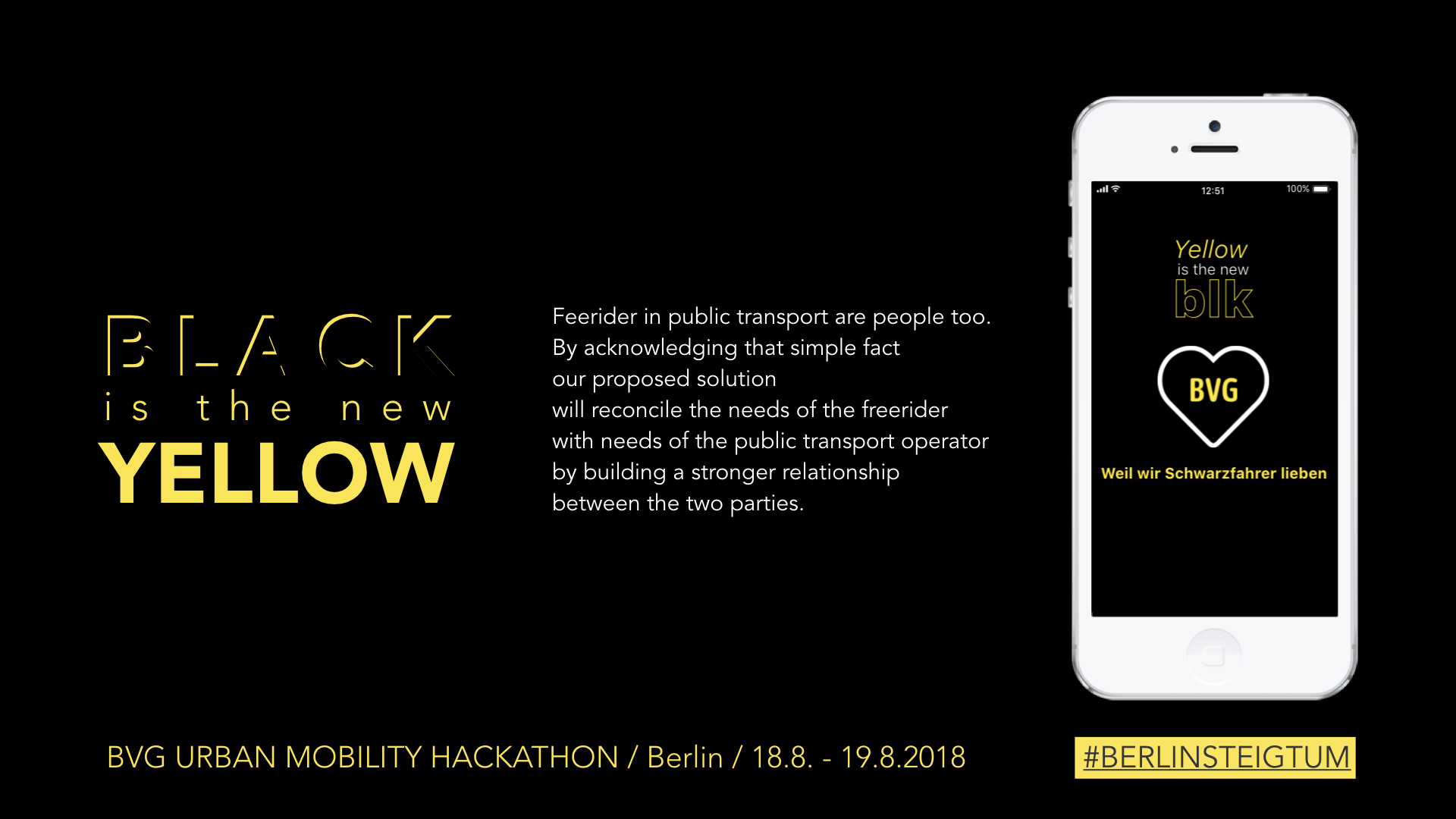 Black is the new yellow | Devpost