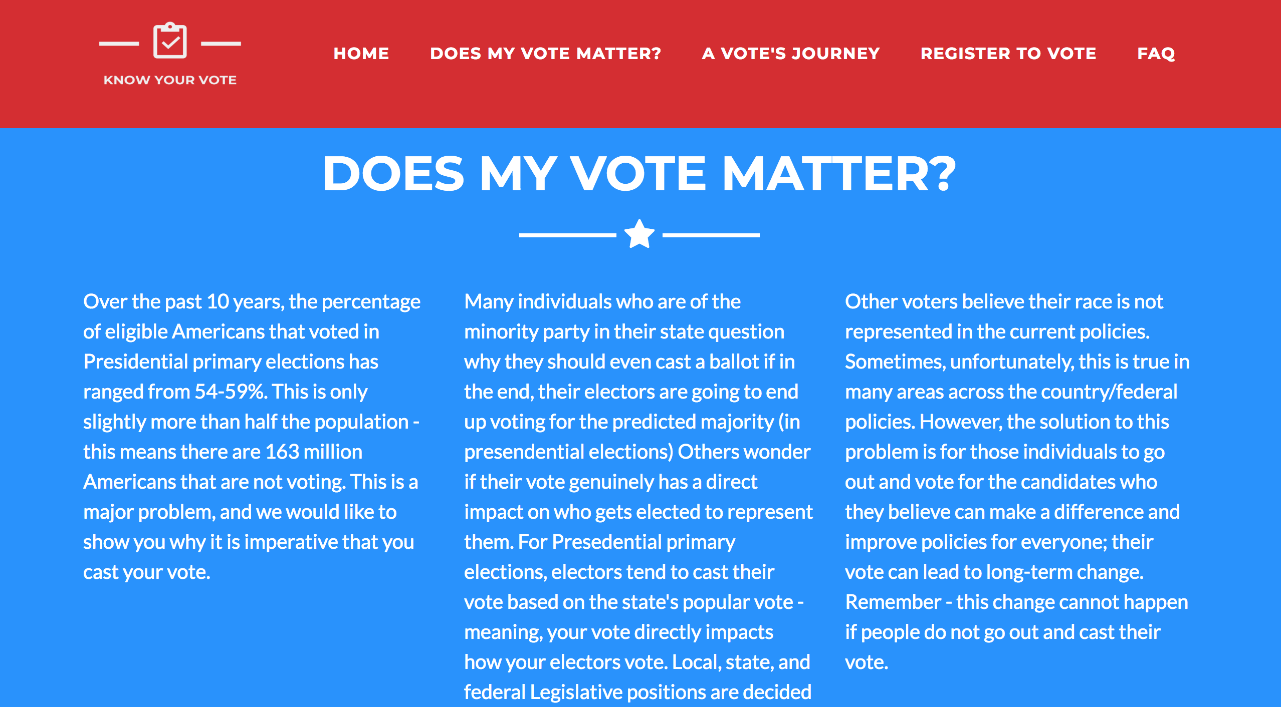 Team Squad - Know Your Vote | Devpost