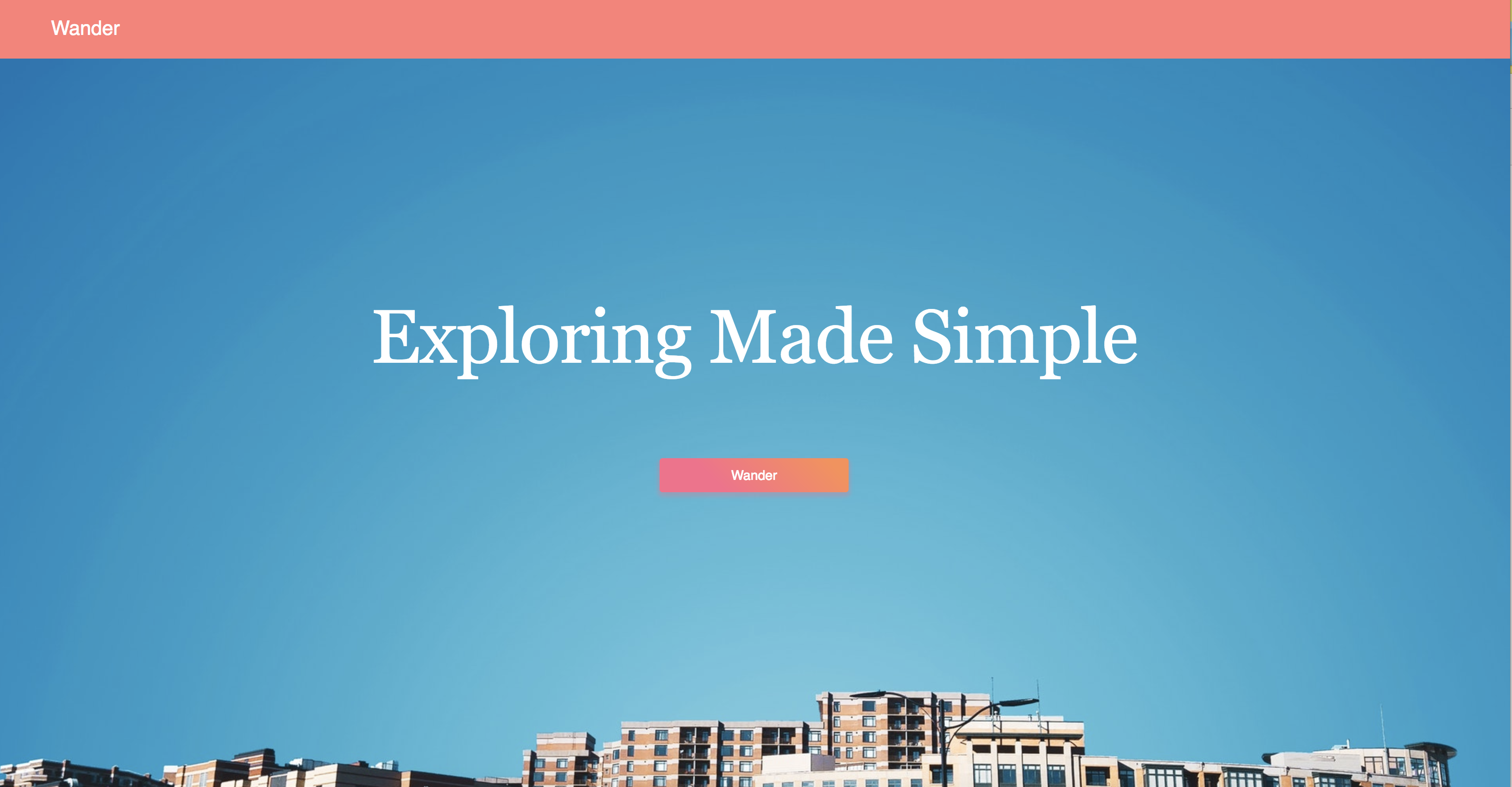 Wander | Devpost