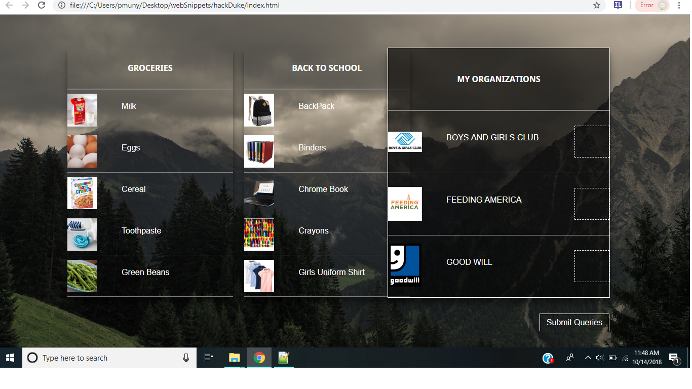 Benevolent Consumer | Devpost