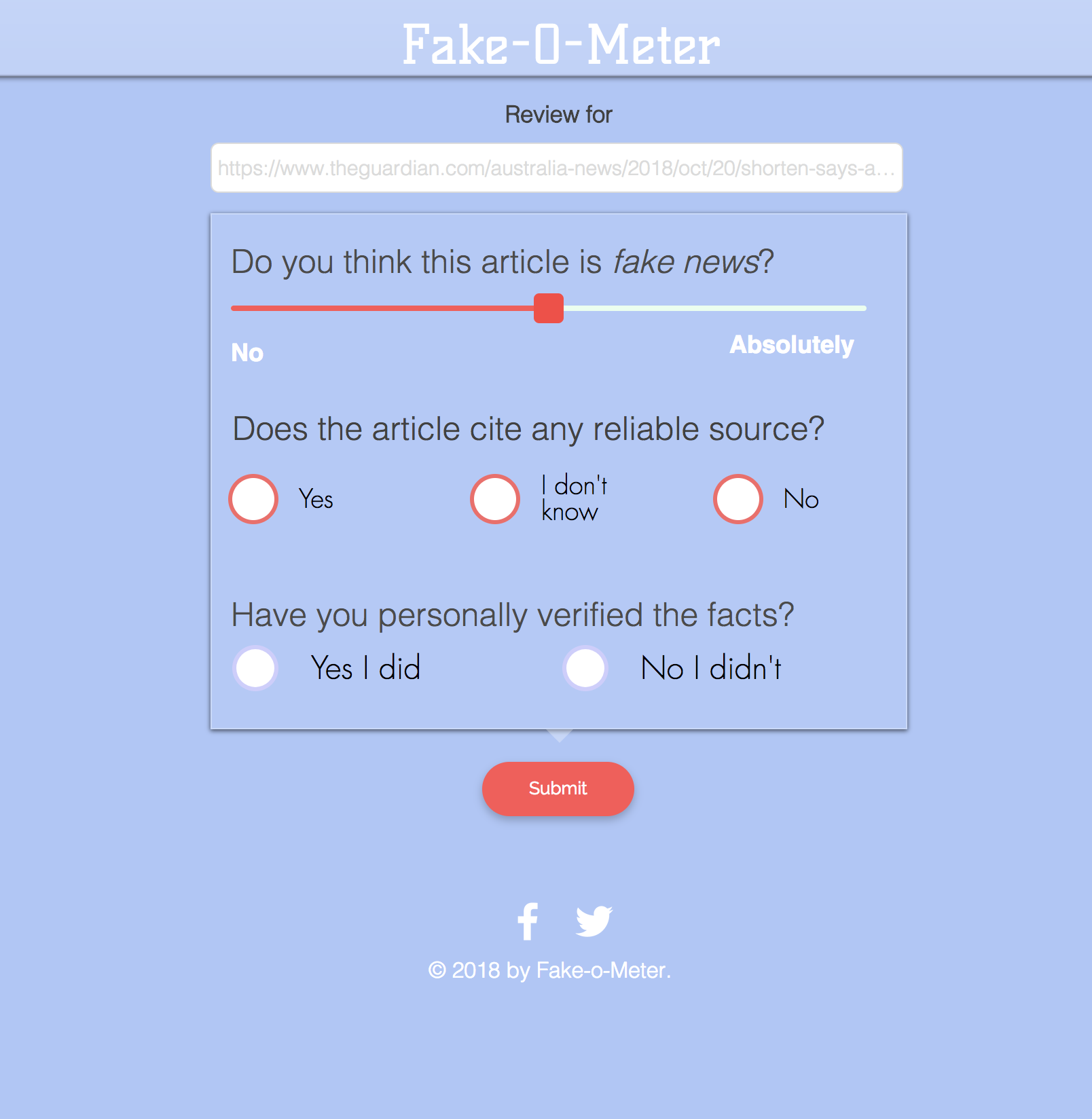 Fake-O-meter | Devpost