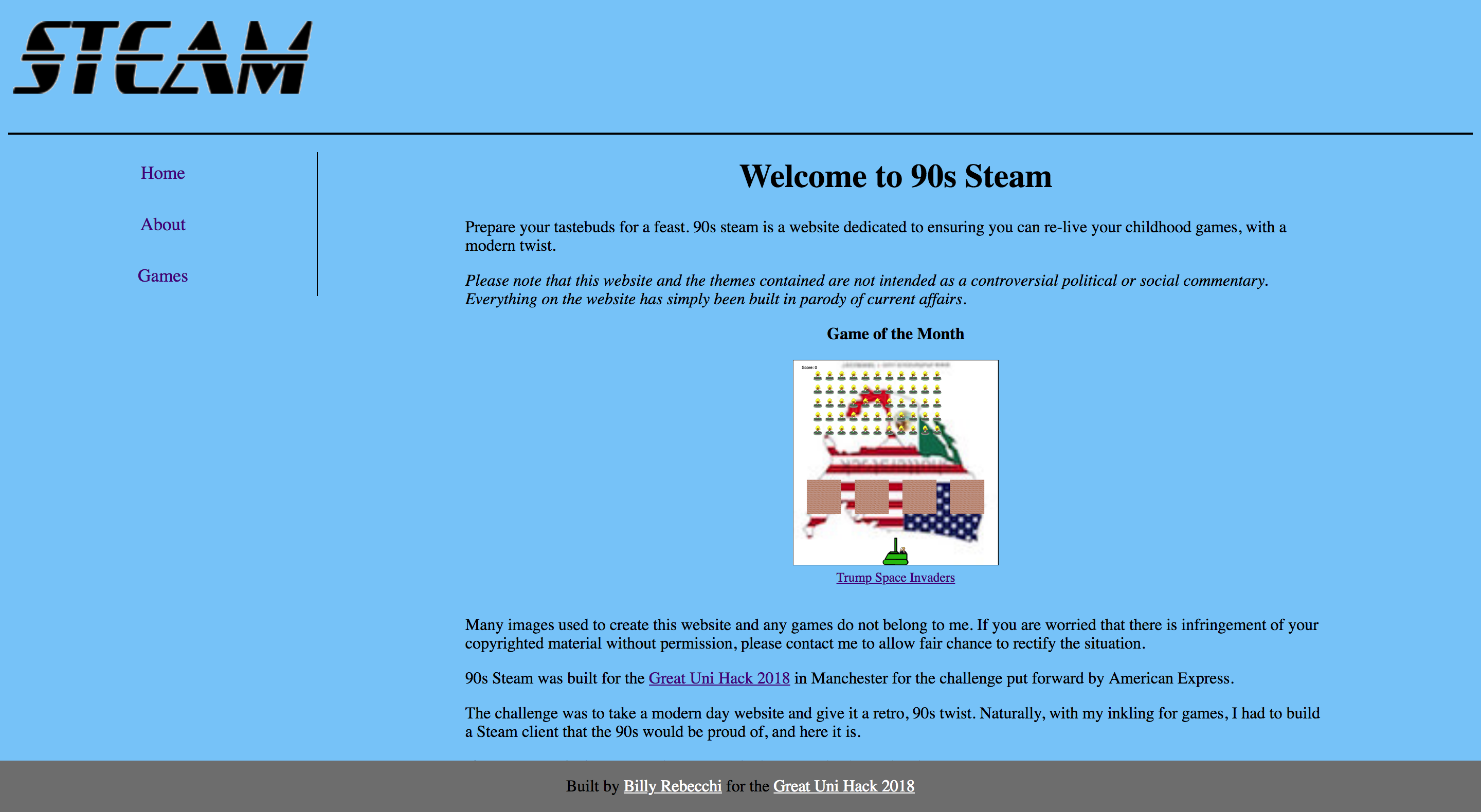 90s Steam | Devpost